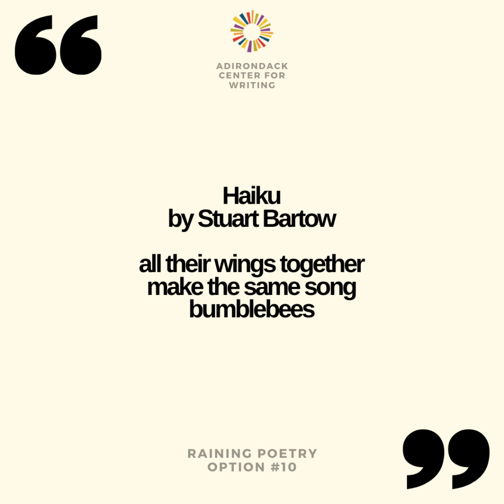 Raining Poetry Project